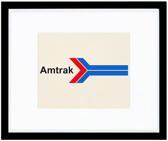 Amtrak "Arrow" Logo (Framed) | Railroad Logos, By American-Rails.com