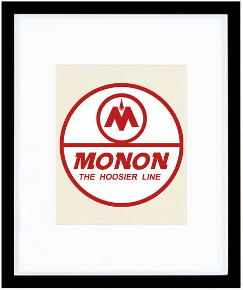 Monon Railroad Logo (Framed, 11 x 14 Inch) | Railroad Logos, By ...