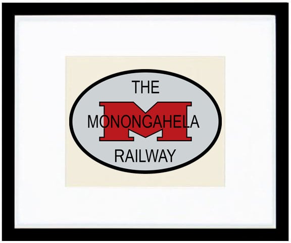 Monongahela Railway Logo (Framed, 11 x 14 Inch) | Railroad Logos, By ...
