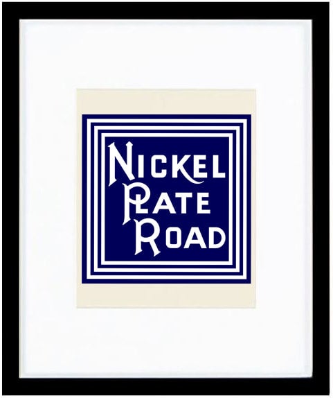Nickel Plate Road Logo (Framed, 11 x 14 Inch) | Railroad Logos, By ...