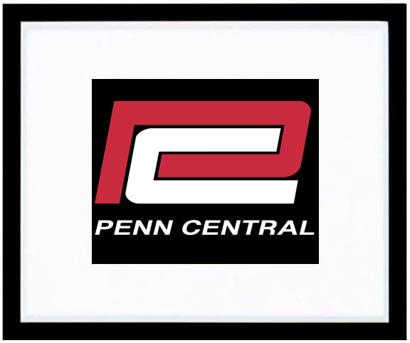 Penn Central Railroad Logo, Colored (Framed, 11 x 14 Inch) | Railroad ...