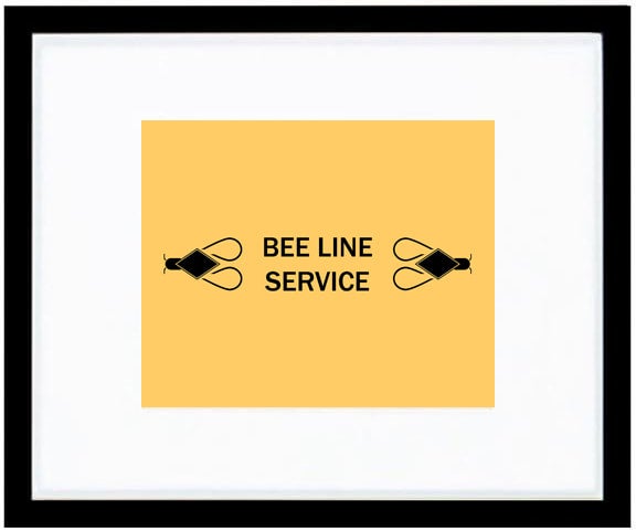 Reading "Bee Line Service" Logo (Framed, 11 x 14 Inch) | Railroad Logos ...