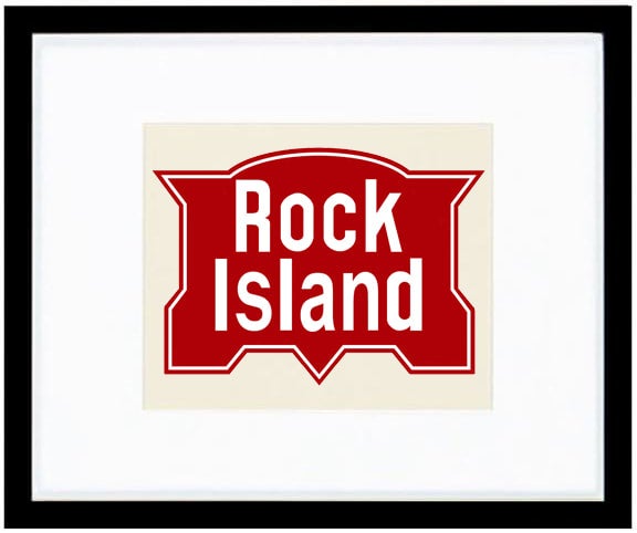 Rock Island Railroad Logo (Framed, 11 x 14 Inch) | Railroad Logos, By ...
